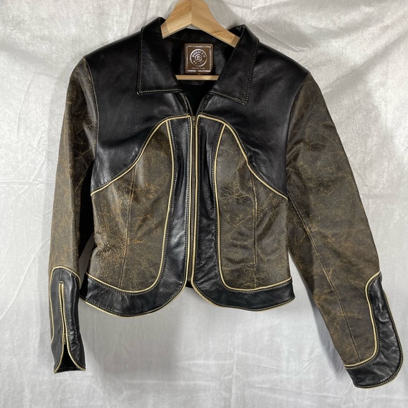 Double D Ranch | Jackets & Coats | Double D Ranch Brown Leather Jacket ...